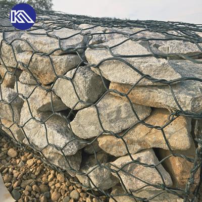 China Gabion Walls Stone Filled Gabion Cage Wire Mesh for Retaining Wall for sale