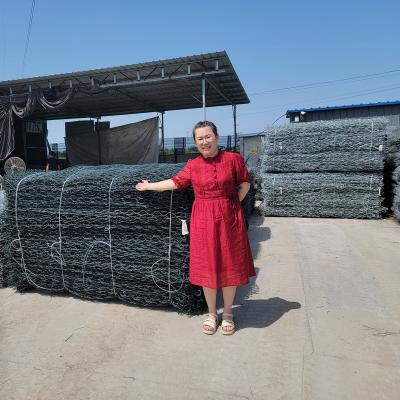 China Gabion Wall Mesh Hexagonal Wire Mesh Automatic Packing Equipment For Durable Gabion Production for sale