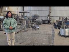 laboratorio di gabion saldato spiega i prodotti personalizzati del cliente con descrizioni dimensionali