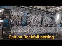Gabion Rockfall Barriers Protection Netting Steel Grid met draadkabel 8mm Mesh voor het nagelen van de bodem