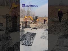 Paroi de support en gabion soudé en vrac avec support de conception libre Paroi de support rempli de roche