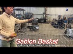 Schwerlastgeschweißte Gabion-Wandkörbe für Erosionskontrolle / Ästhetik