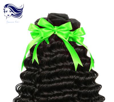 Cina Estensioni indiane vergini nere naturali dei capelli per il doppio Wefted dei capelli fini in vendita