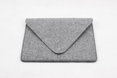 China Caja formada Evelope gris minimalista de la tableta del fieltro para la manga de la tableta del iPad en venta