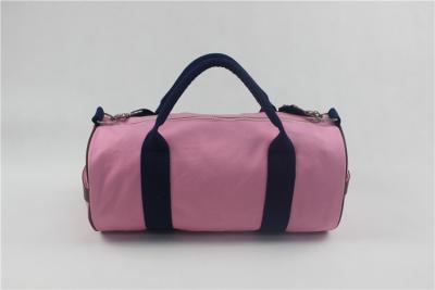 China Damescanvas van Eco Vriendschappelijke Roze de Reiszak van het 14 Oz voor Kleren, Kosmetische Opslag Te koop