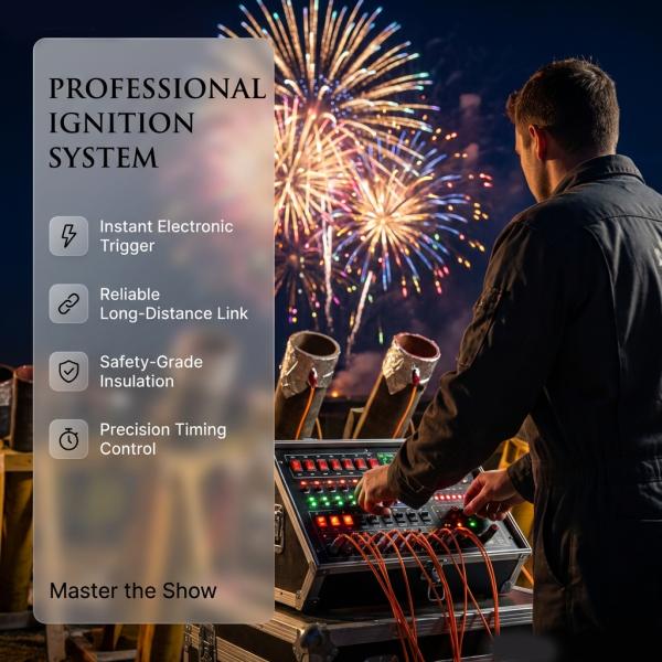 Quality TOP FTP-T 10cm Electric Fireworks E Match Firing Remote Control CE Approved Copper Wire Safe Reliable Wholesale Celebrations for sale