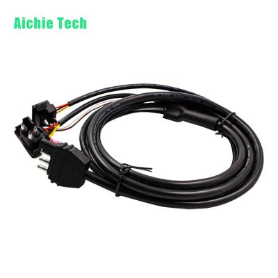 China 4 way trailer plug to 3 prong trailer plug wiring cable for sale