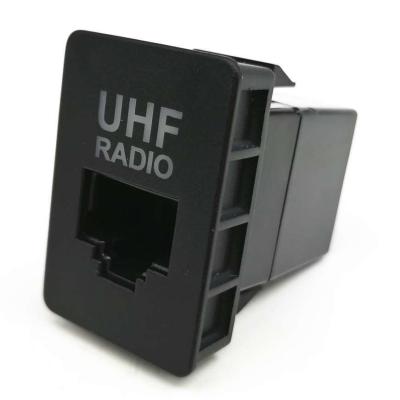 China RJ45 Connector Socket UHF RADIO Adaptor for TOYOTA Hilux Laser with LED or Without LED for sale