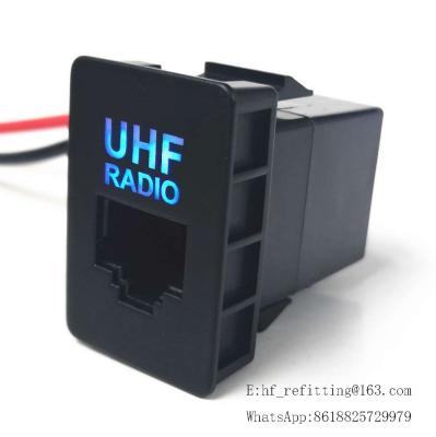 China RJ45 Adaptor Blue LED Suits Toyota UHF RADIO Switch Panel Socket for sale