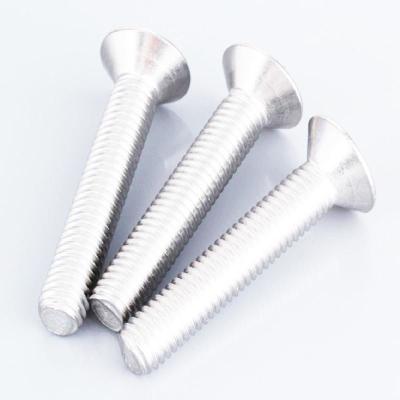 China Coarse Thread Stainless Steel Flat Socket Cap Screw Various Sizes for sale