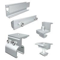 China Aluminum PV Support Bracket 0.7-1.0mm Thickness Solar Panel Mounting Kit for Pitched Tile Roof with 20-Year Warranty for sale