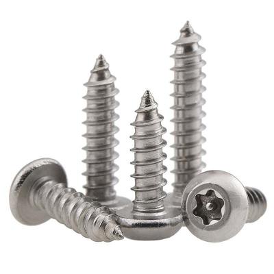 China 304 roestvrij staal Tamper Resistent Torx Afgeronde kop Self Tapping Schroeven voor lampen Te koop