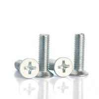 China Countersunk Flat Head Screw with Zinc Plating - M2 to M8 Sizes, 3mm to 60mm Length, 304 Stainless Steel for sale