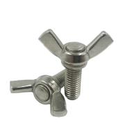 China 304 Stainless Steel Wing Bolt Butterfly Screw M5-M16 Hex Head Fastener for sale