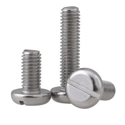 Cina La testa di acciaio inossidabile 304 avvita Pan Head Machine Screw scanalato M1.6 3-60mm DIN7982 in vendita