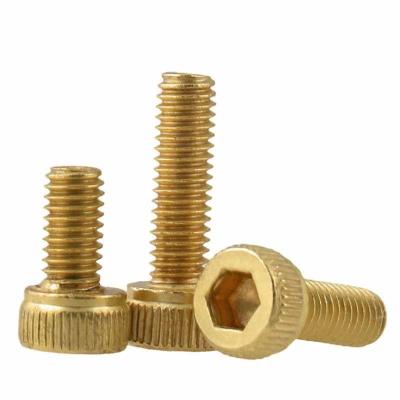 China M2.5 Brass Socket Head Screws Allen Head Machine Screws 5-30mm Length for sale