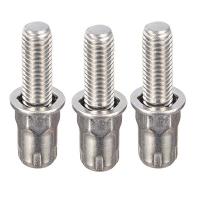 China Flat Head Half Hexagonal Blind Rivet Stud UNC M8 Stainless Steel 304 for Automotive Industry for sale