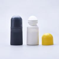 China 75ml Empty Plastic Roll On Deodorant Bottle Black White Custom Color for sale