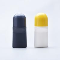 China 75ml Empty Plastic Roll On Deodorant Bottle Black White Custom Color for sale