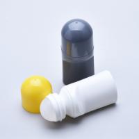 China 75ml Empty Plastic Roll On Deodorant Bottle Black White Custom Color for sale