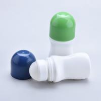 China 50ml PP Plastic Roll On Bottle 35mm Large Roller Ball for Deodorant Essential Oils for sale