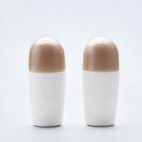 China 75ml Empty Roller Bottles White Rollerball Perfume Bottles PP Plastic Refillable for sale