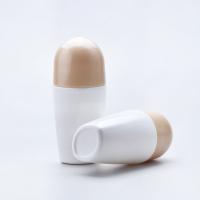 China 75ml Empty Roller Bottles White Rollerball Perfume Bottles PP Plastic Refillable for sale