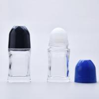 China Leak Proof Perfume Roll On Bottle 50ml Refillable Glass Roller Bottle for Essential Oils for sale