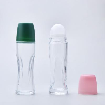 Cina la palla di rullo di vetro 65ml imbottiglia il rotolo riutilizzabile sulle bottiglie di profumo in vendita
