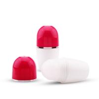 China Refillable Rollerball Perfume Bottle 50ml PP Plastic Custom Color for Essential Oil Deodorant for sale