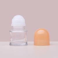 China 50ml Refillable Essential Oil Glass Roller Bottles with Plastic Roller Ball for sale