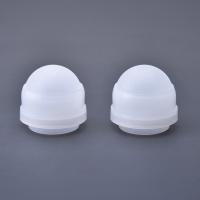 China Plastic Roller Ball Inserts 25.2mm Ball Diameter White PP Roll Caps for Deodorant Bottles for sale