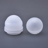 China Plastic Roller Ball Inserts 25.2mm Ball Diameter White PP Roll Caps for Deodorant Bottles for sale