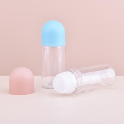 中国 空っぽ カスタム 50ML ロールオン デオドラント容器 透明 PET 販売のため