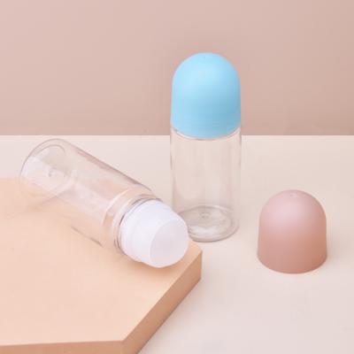 中国 空っぽ カスタム 50ML ロールオン デオドラント容器 透明 PET 販売のため
