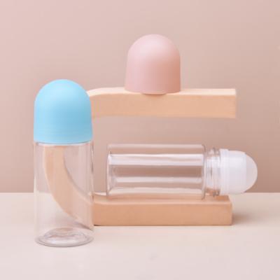 中国 空っぽ カスタム 50ML ロールオン デオドラント容器 透明 PET 販売のため