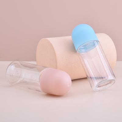 中国 空っぽ カスタム 50ML ロールオン デオドラント容器 透明 PET 販売のため