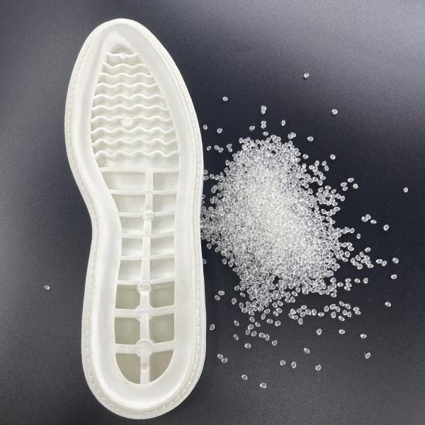Quality Supper Soft High Rebound 65a Tpu Material For Sole Insole Of Footwear for sale