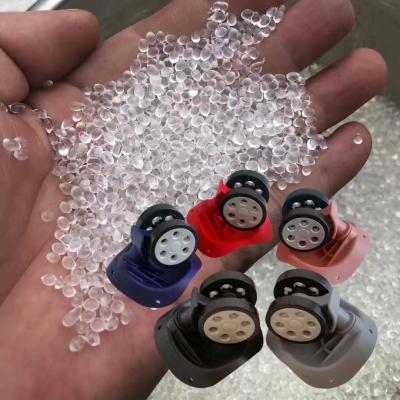 Китай Хорошая износостойкость и устойчивость к шуму TPU гранулы для колес и колесиков багажа продается