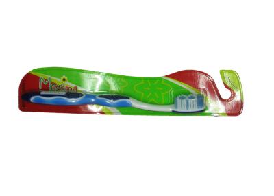 China Daily Use Moderate Soft Universal Blue Cleaning Tooth Brush For Adult for sale