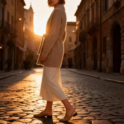 China Breathable Anti-shrink 12 GG Cashmere Cardigan Women's Coat with V-neck Rib Knit Design for sale