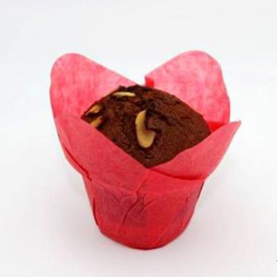China Nice solid color baking tulip cup/lotus cup for sale