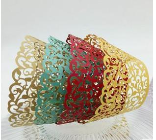 China Bright Blue cupcake wrappers for cake decorate for sale