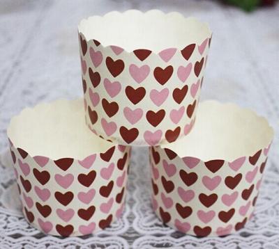China lovely design baking muffin cup/Sweet Heart baking cups for Bakery wholesale for sale