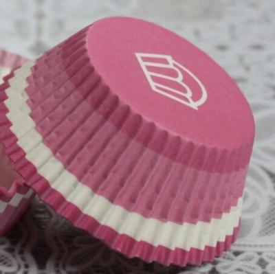 China Hot Red Round Greaseproof PET film Paper Cake Cup for sale