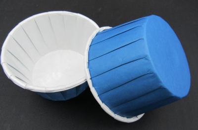 China Bright blue baking cup, candy cup, nut cup and souffle cup supplier for sale
