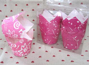 China Hot red baking tulip cup wholesales for sale