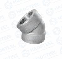 China DN6 Stainless Steel Threaded Forged Socket Elbow Sch5 201 Grade for sale