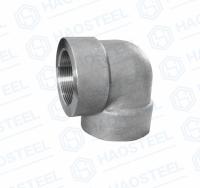 China DN6 Stainless Steel Threaded Forged Socket Elbow Sch5 201 Grade for sale