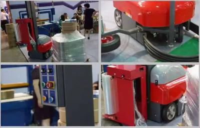 China Self Propelled Robot Pallet Wrapper Machine Intelligent Automatic for sale